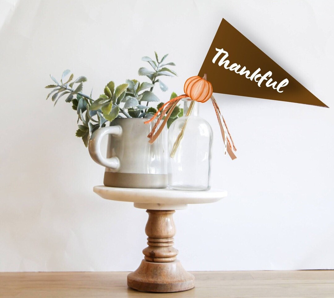 Printable Thanksgiving Pennant Flag, Autumn Decor (digital Download) - Etsy