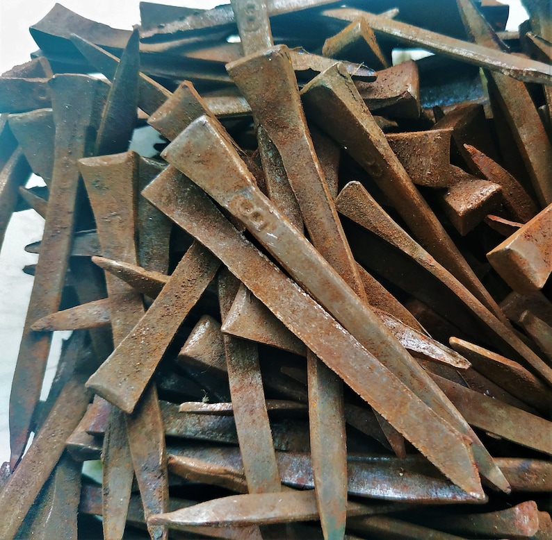 Vintage Hand Forged Blacksmith Horseshoe Nails. - Etsy