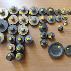 Antique Bronze Trade Apothecary Weights. - Etsy