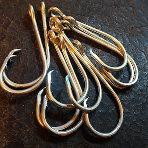 Set of 10 Large Fishing Hooks - Etsy