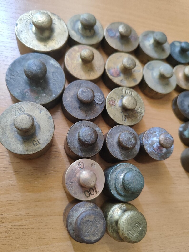 Antique Bronze Trade Apothecary Weights. - Etsy