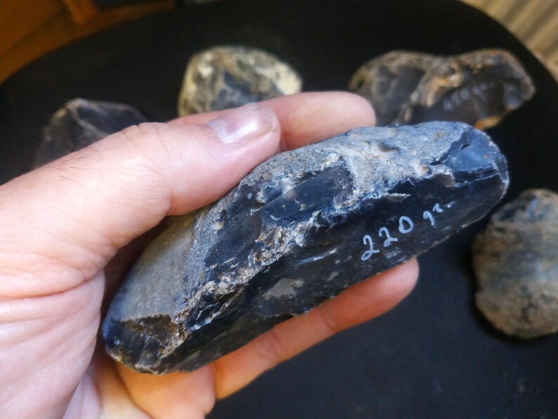 Black FLINT Stone Fire Stone. - Etsy