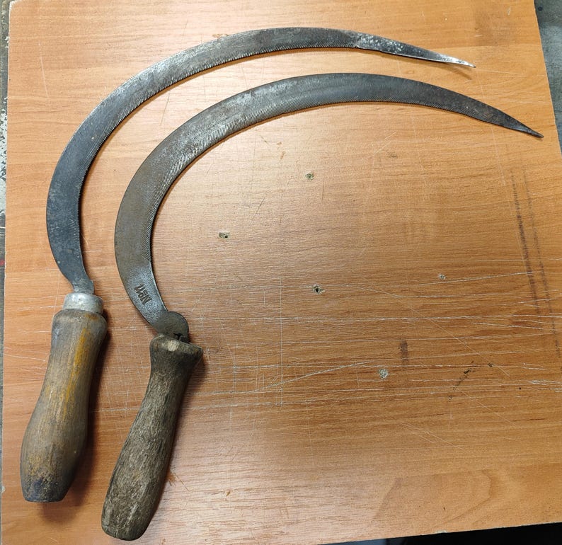 Vintage Primitive Hand Tool Sickle. - Etsy