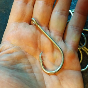 Set of 10 Large Fishing Hooks - Etsy