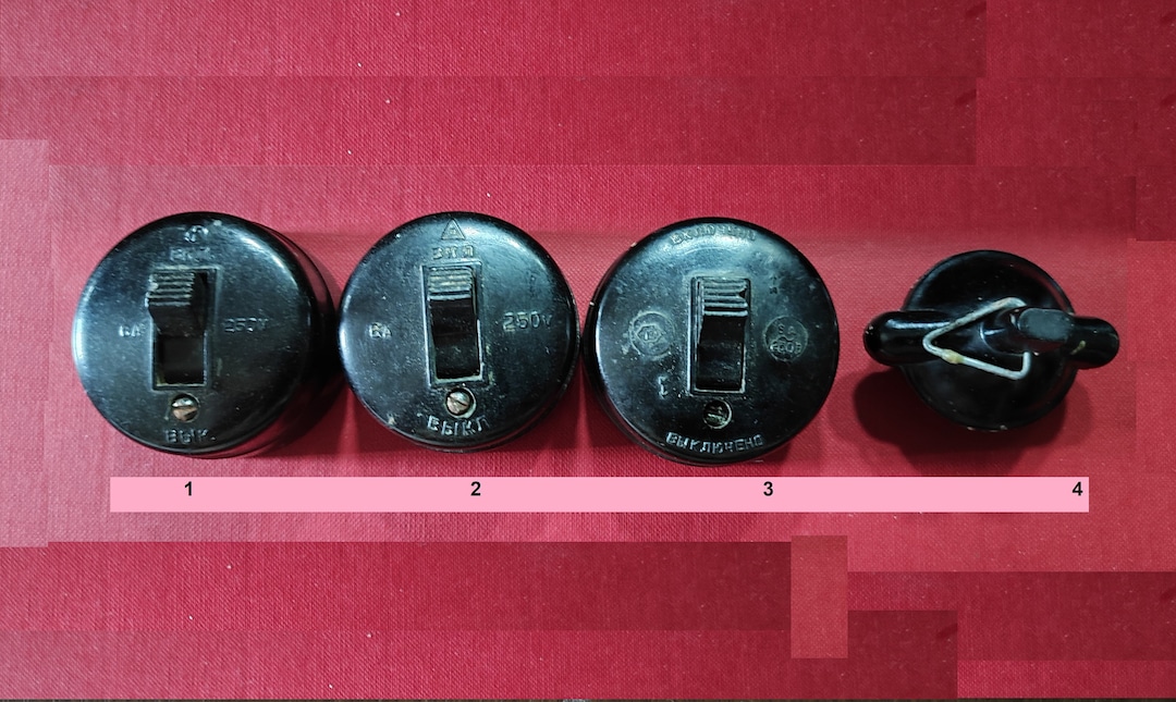 Vintage Bakelite Electrical Wall Switch. - Etsy