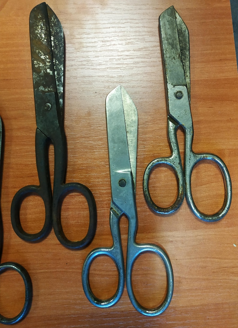 Antique Large Scissors - Etsy