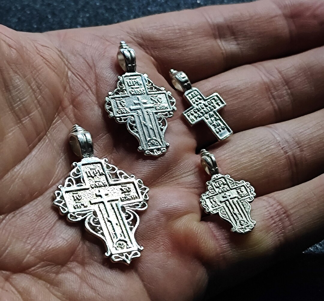 Silver Russian Old Believers Cross. - Etsy