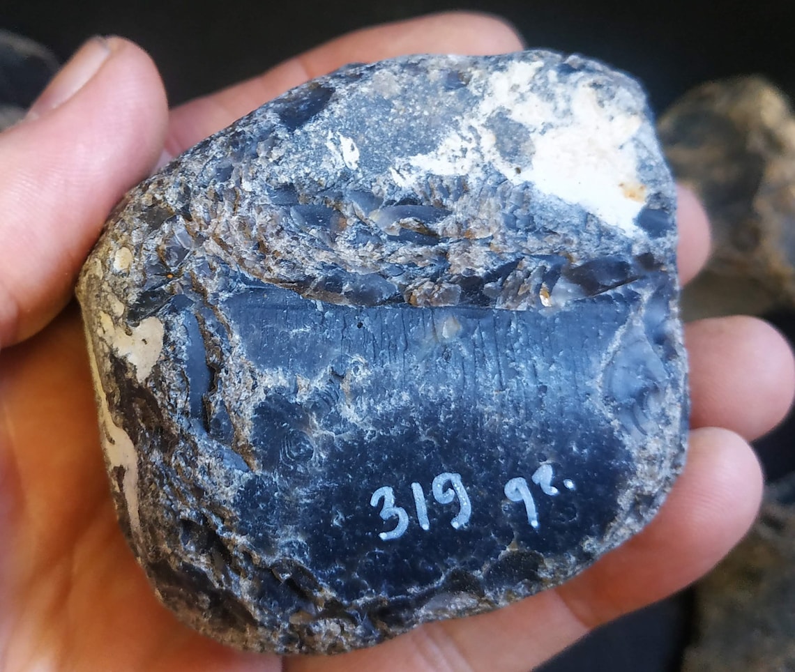 Black FLINT Stone Fire Stone. | Etsy