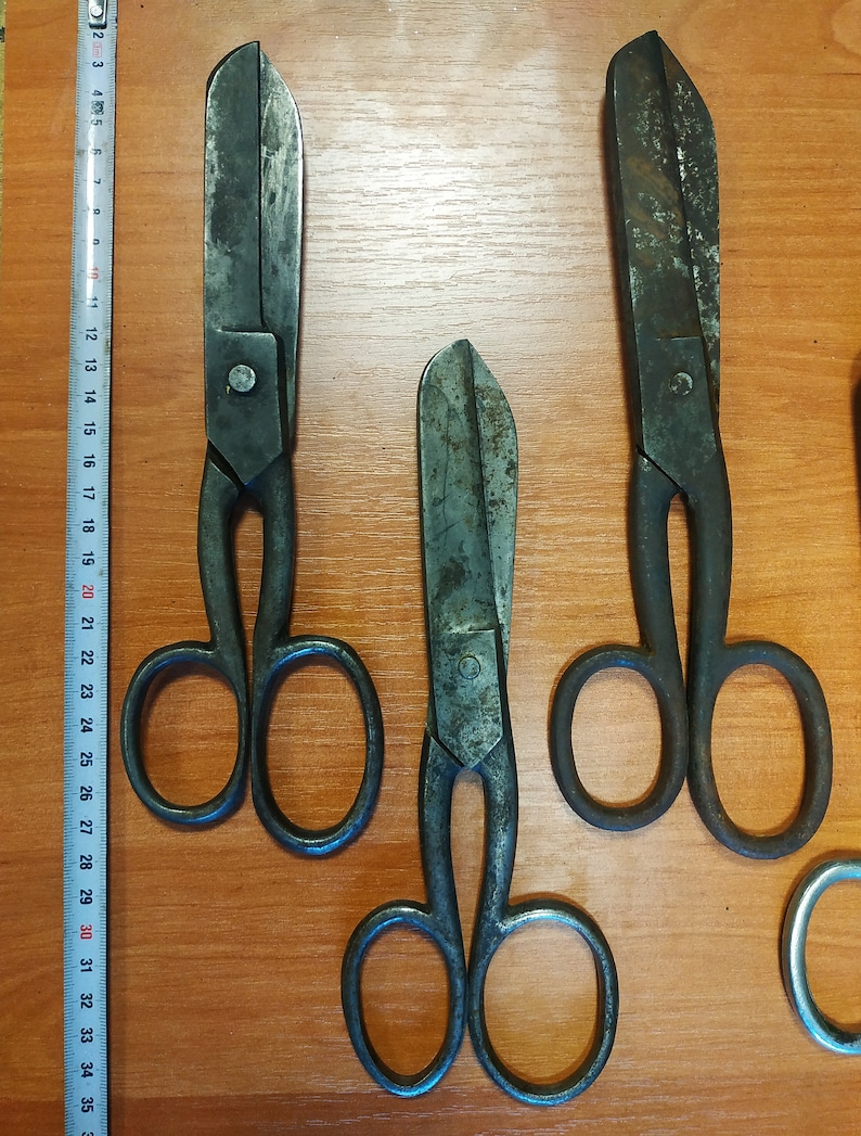 Antique Large Scissors - Etsy