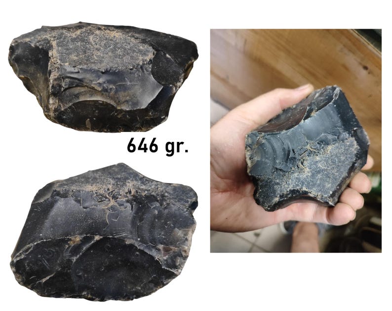 Black FLINT Stone, Fire Stone. - Etsy