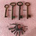 Original Vintage Rusty Iron Skeleton Keys From 1900 - Etsy