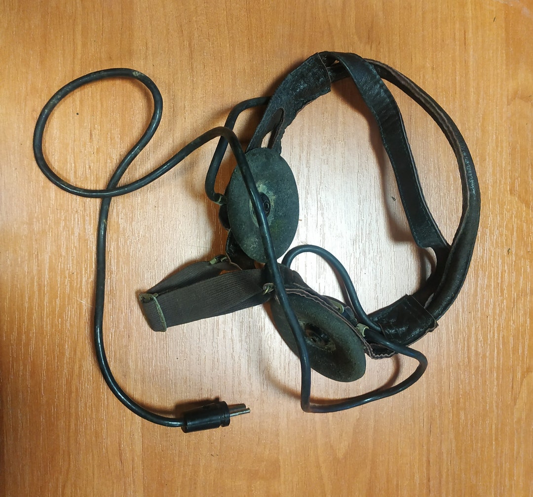 Vintage USSR Soviet Army Headphones . - Etsy