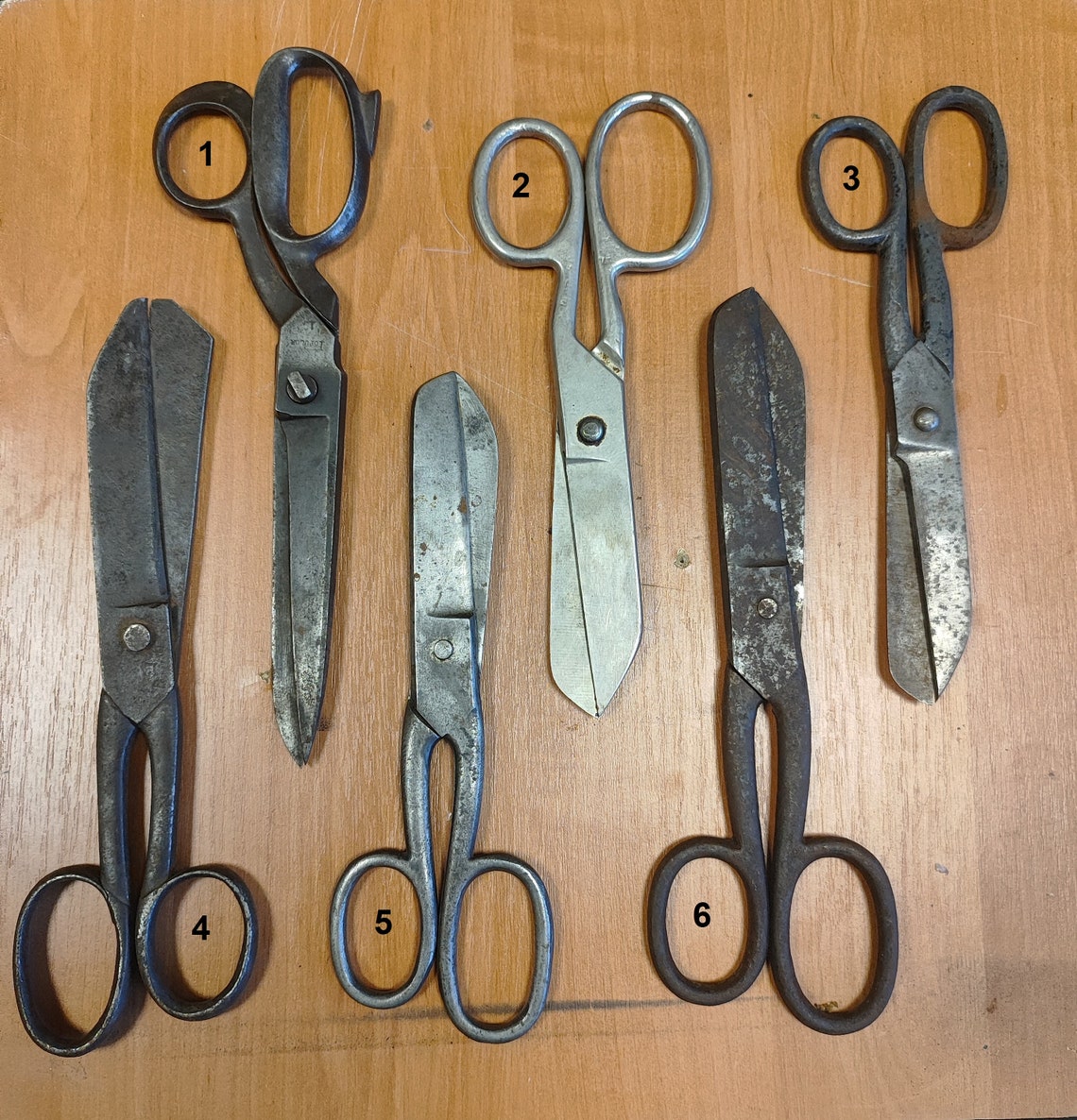 Antique Large Scissors - Etsy