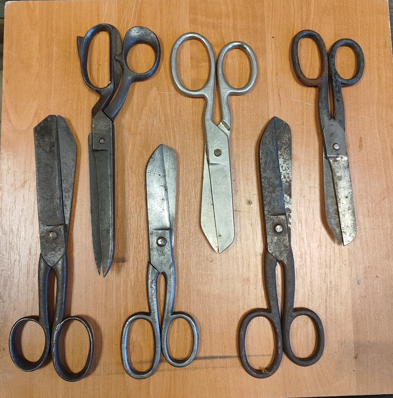 Antique Large Scissors - Etsy