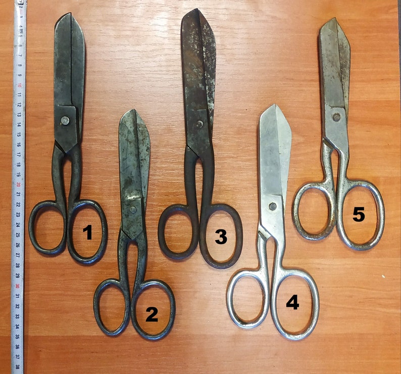 Antique Large Scissors - Etsy