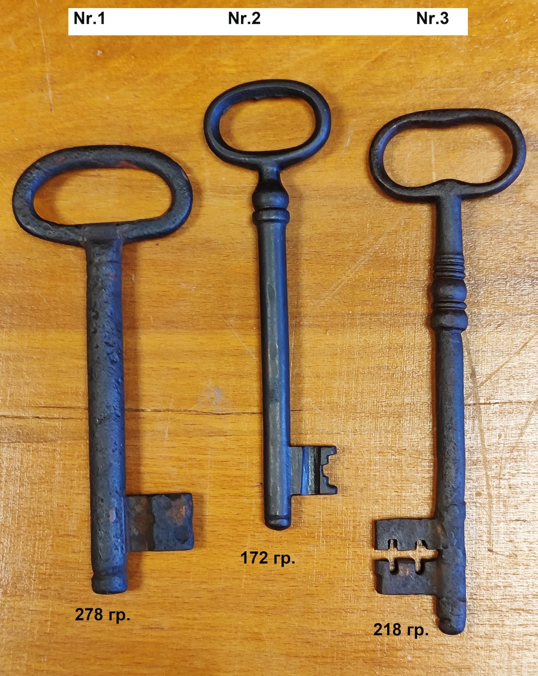 Original Vintage Rusty Iron Keys From 1900 - Etsy