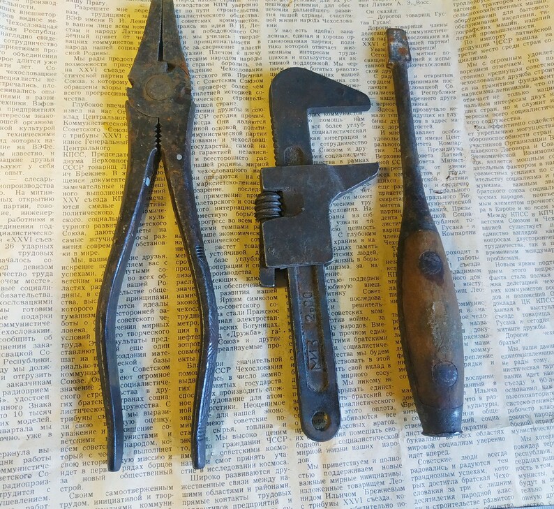 A Set of Vintage Tools - Etsy