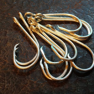 Set of 10 Large Fishing Hooks - Etsy