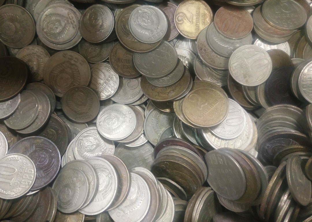 Mixed Bulk Lot of Soviet USSR Coins Kopeks 1961-1991 Communism Era. - Etsy