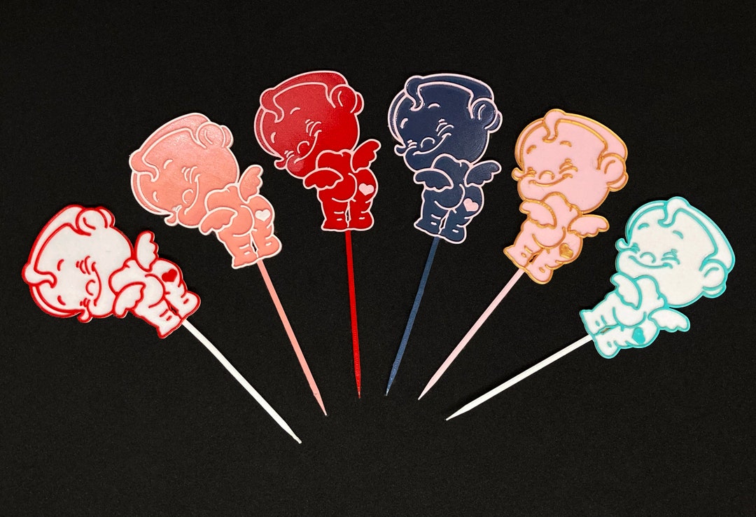 Cupid Cupcake Toppers School Valentines Day Cup Cakes Bachelorette ...