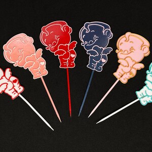 Cupid Cupcake Toppers School Valentines Day Cup Cakes Bachelorette ...