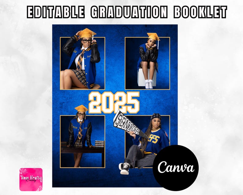 Editable Graduation Activity Booklet: Class of 2025 Magazine (digital ...