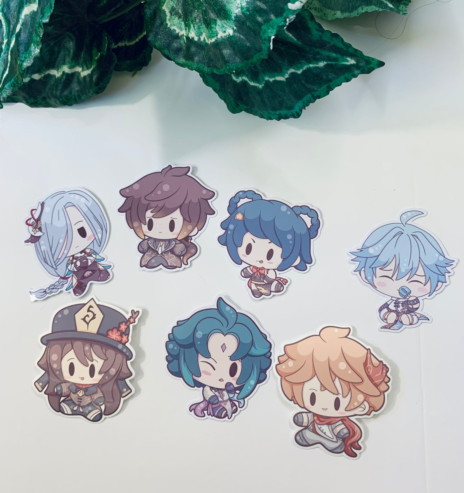 Genshin Impact Chibi Stickers Etsy