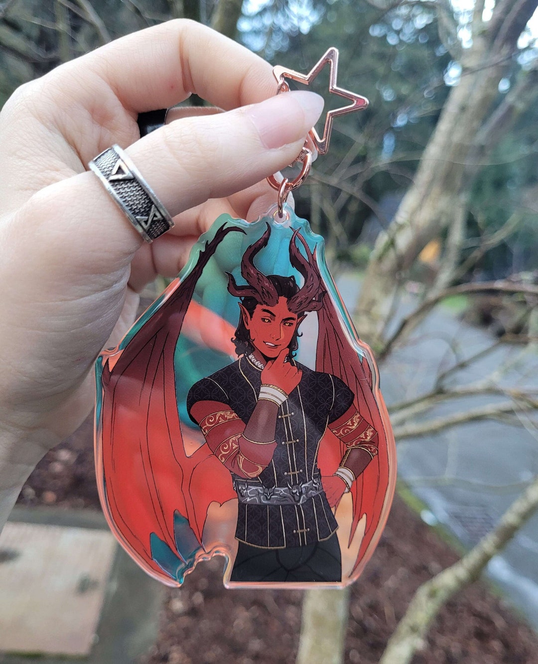 Raphael Epoxy Charm ALTERNATE DESIGN - Etsy