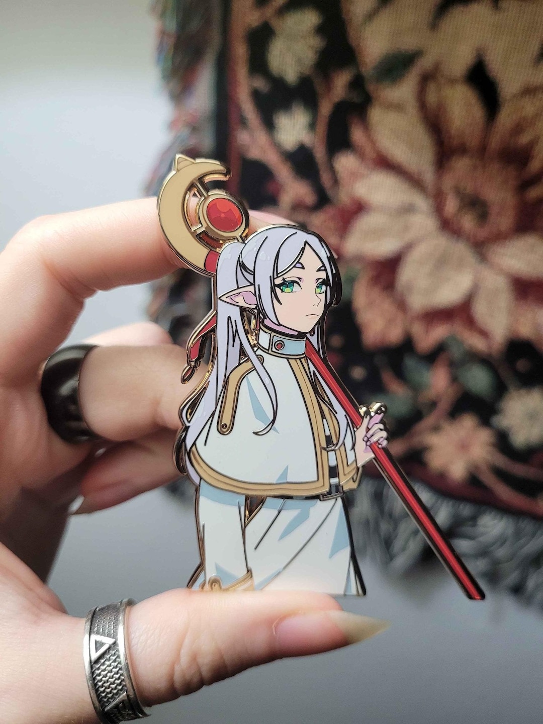 Elf Mage Enamel Pin - Etsy