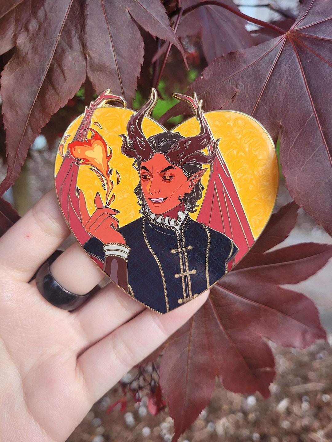 Raphael Heart Enamel Pin Baldurs Gate 3 - Etsy