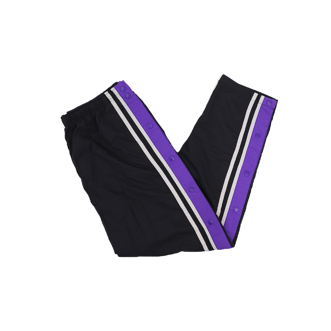 Vintage Popper Track Pants / Y2K Snap Buttons Pants / Black - Etsy