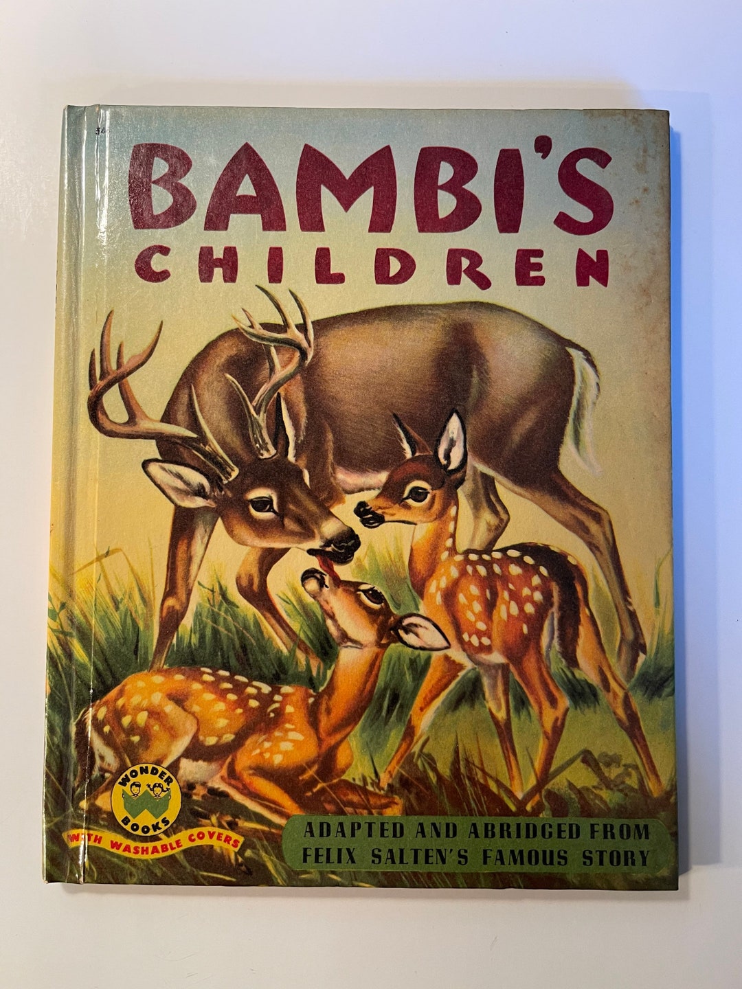 Great 1951 Hardback Copy of Bambis Children Wonder Books - Etsy