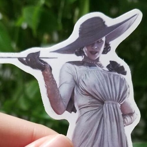 Lady Dimitrescu Sticker RE8 Decal Tall Vampire Lady | Etsy