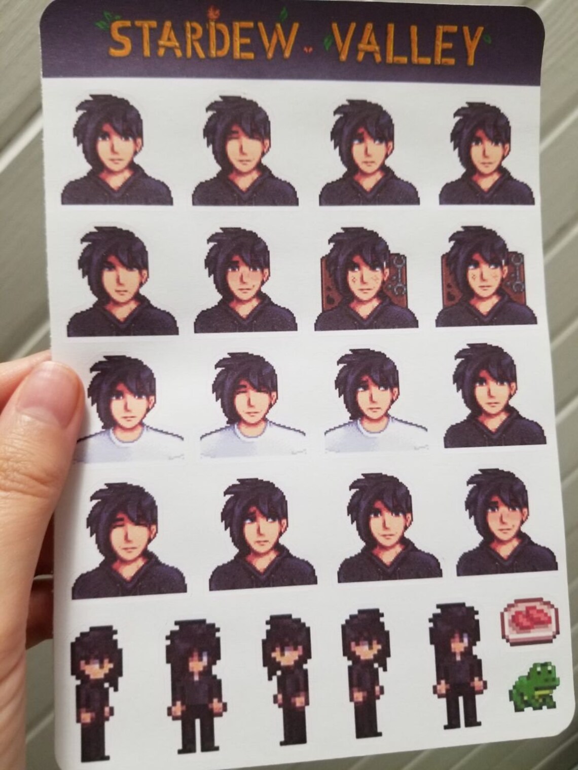Stardew Valley Sebastian Planner Sticker Sheet Stardew - Etsy