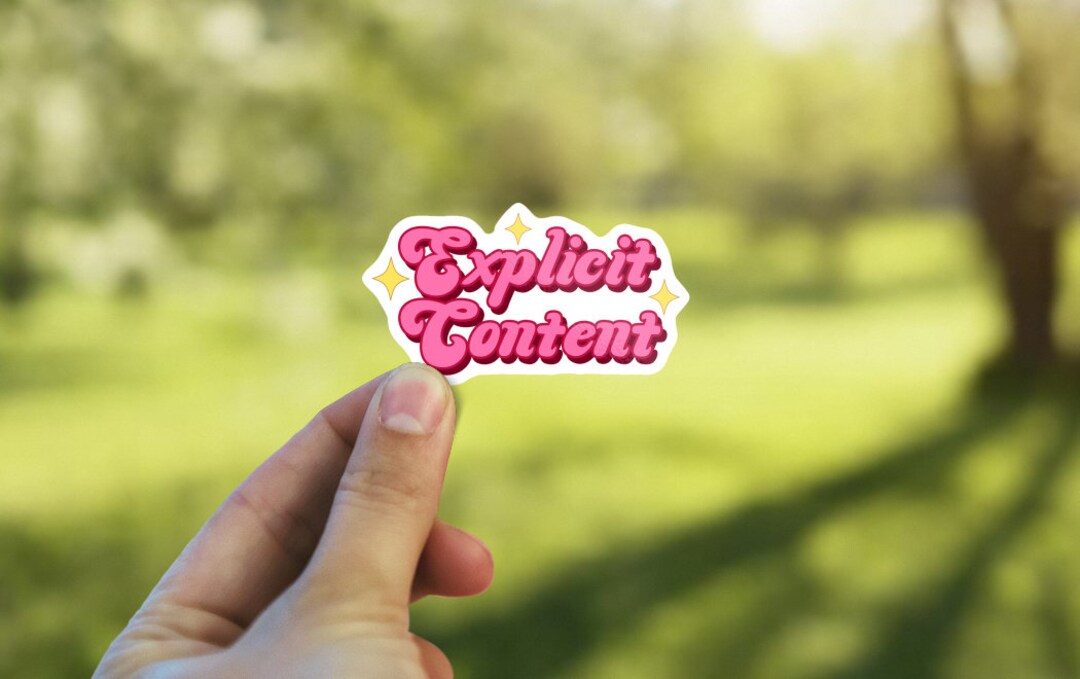 Explicit Content Sticker, Booktok Sticker, Booktok Decal, Spicy Book ...