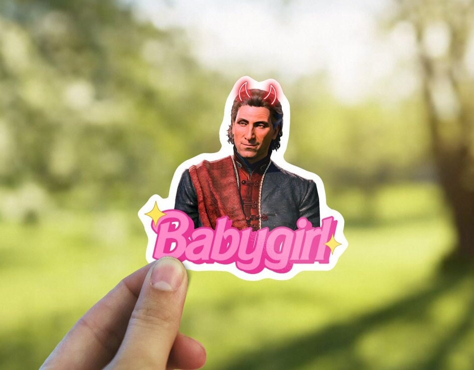 Raphael Sticker, Raphael Baby Girl Decal, Funny Raphael BG3 Sticker ...