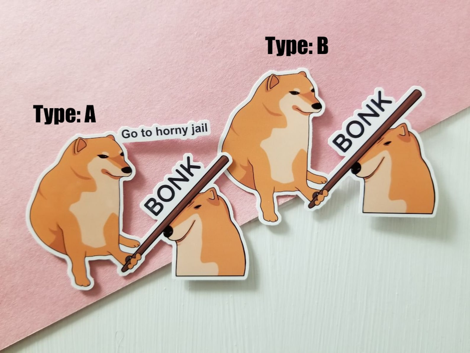 Bonk Meme Sticker, Cheems Go to Horny Jail - Etsy Canada