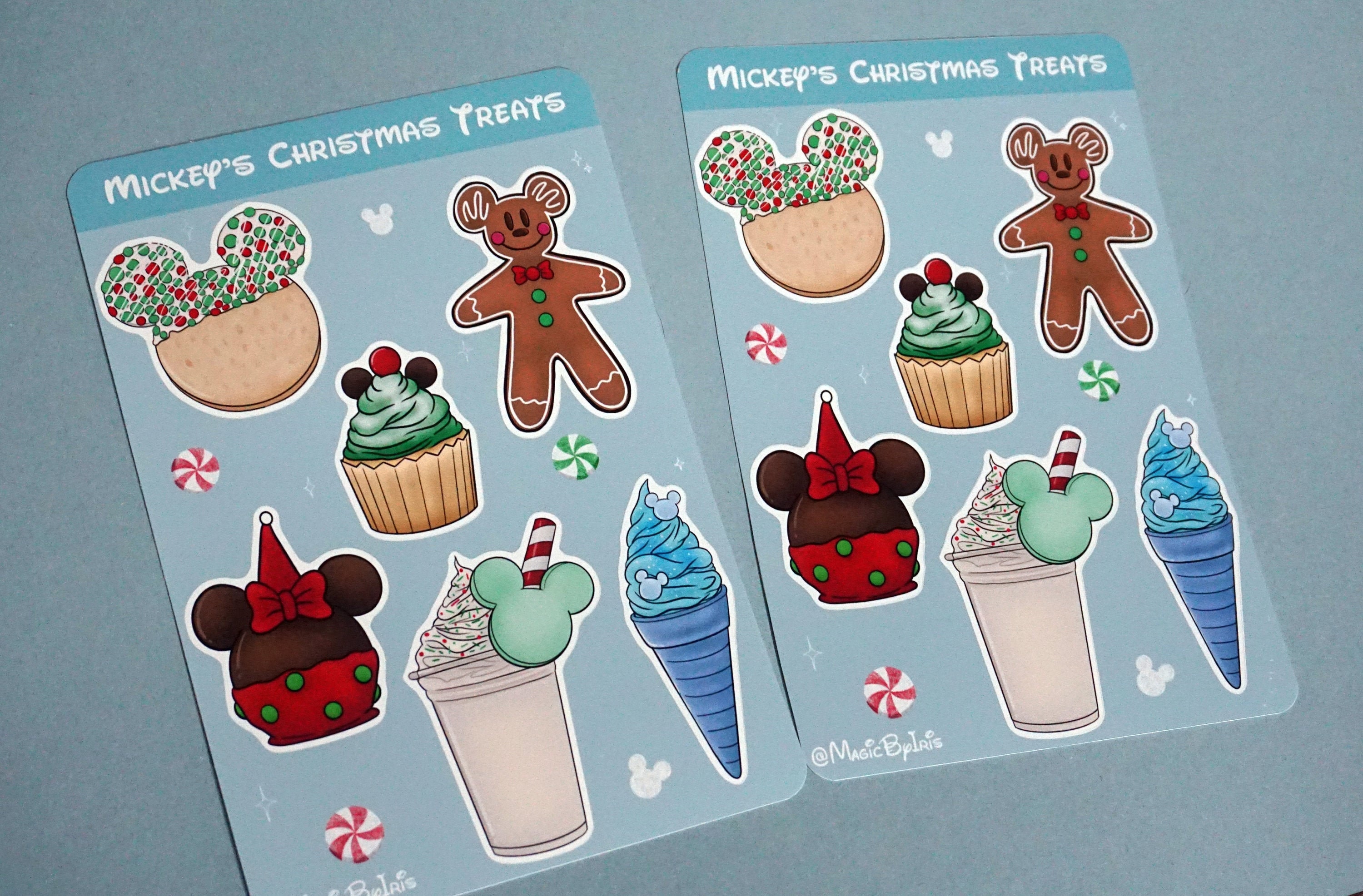 Disney Christmas Stickers/ Magic Kingdom Food/ WDW Treats/ - Etsy