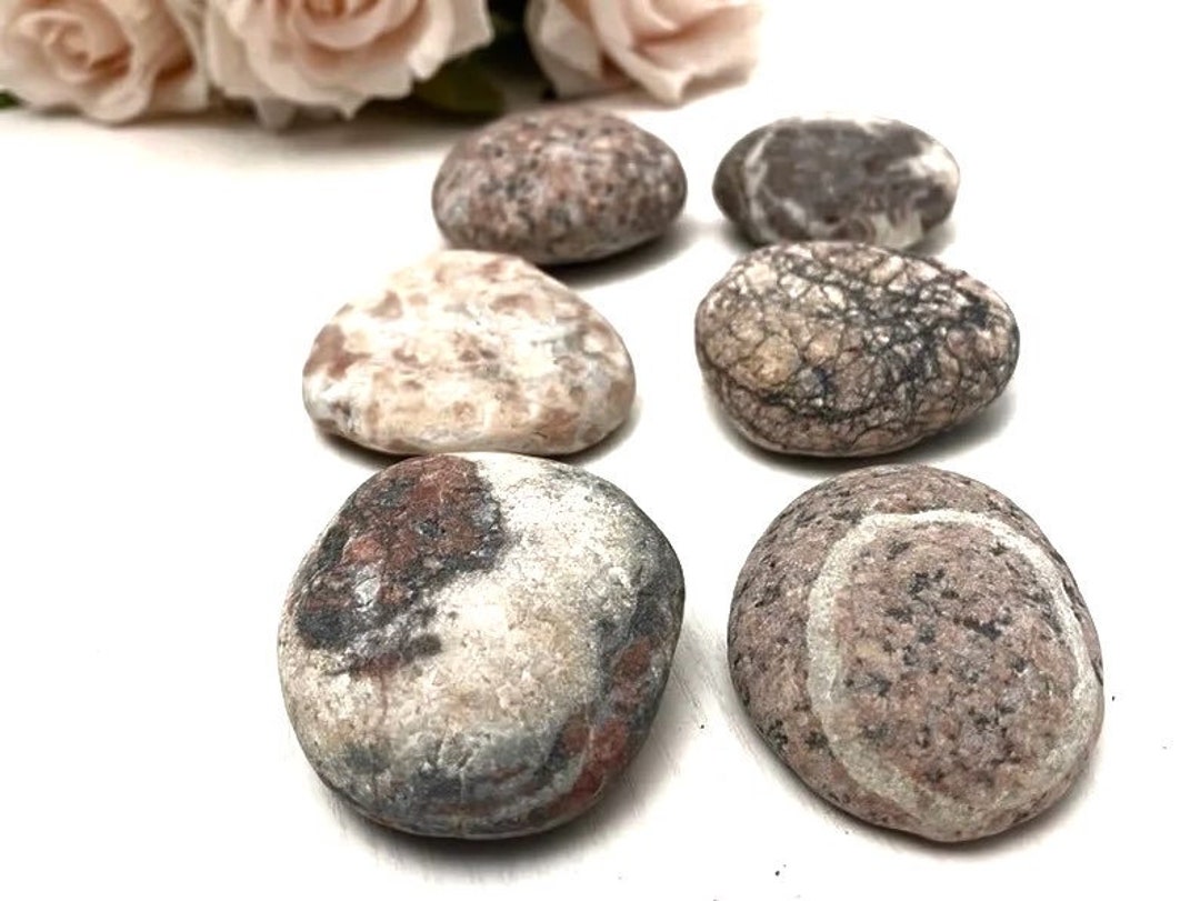 6 Natural Sea Stones, Aquarium Decor, Unique Beach Stones, Craft Rocks ...