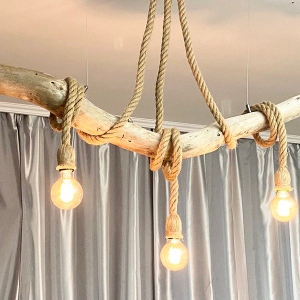 Coastal Rope Pendant Light - Etsy