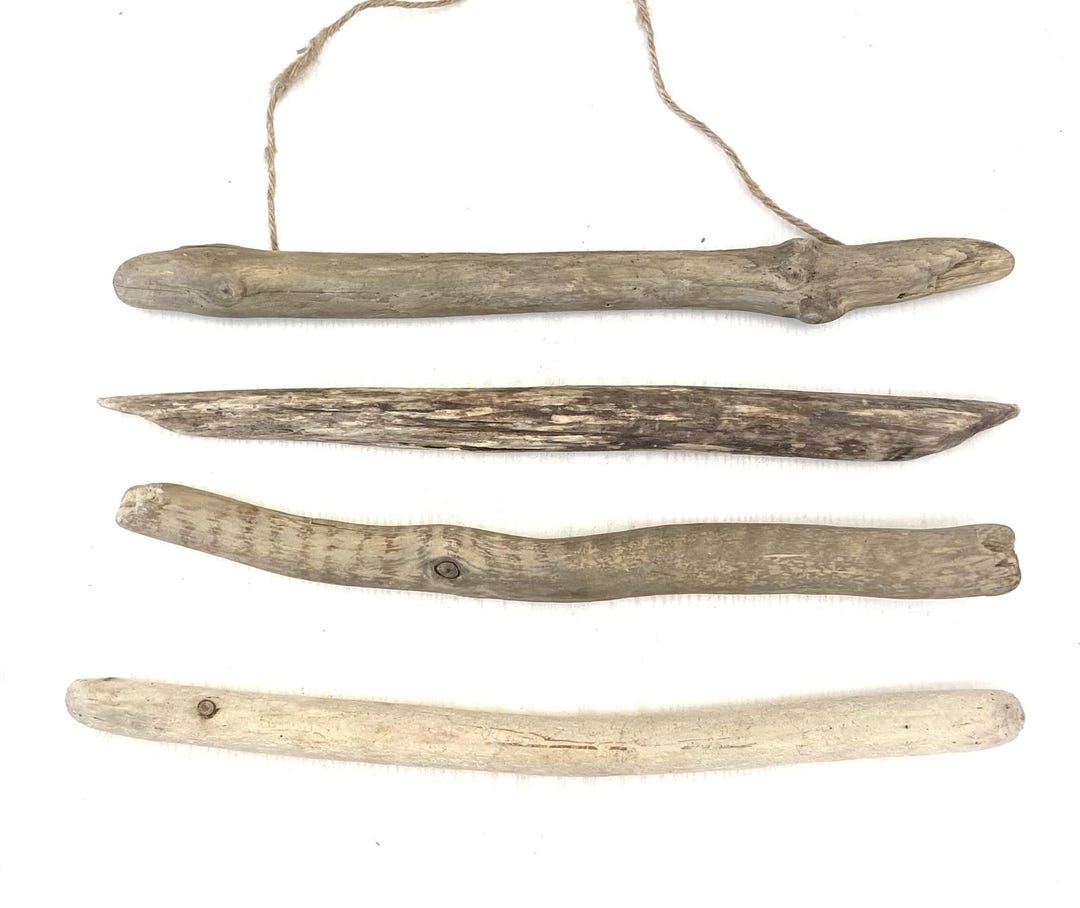 Driftwood Dowels (set of 4) – Straight Natural Wood Sticks, DIY Craft ...