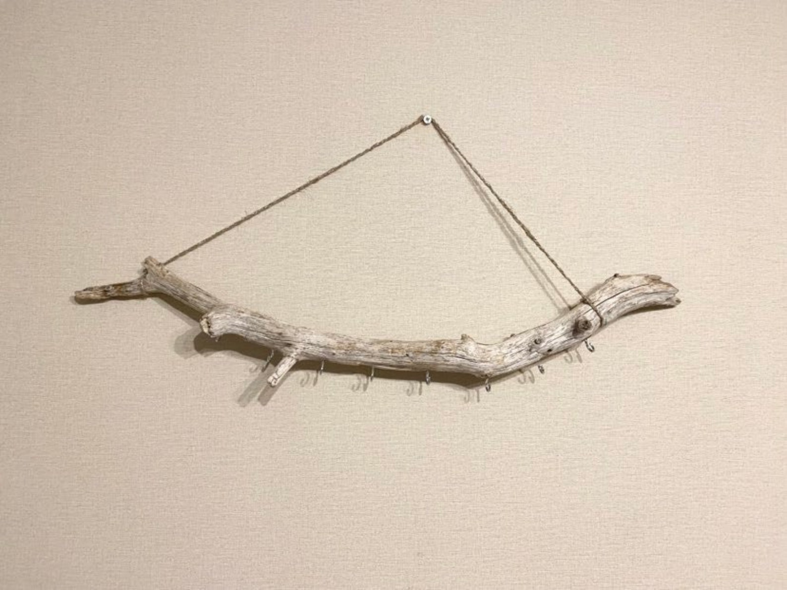 Driftwood Hanger, Beach Themed Towel Rack, Handmade Hanger, Jewelry ...