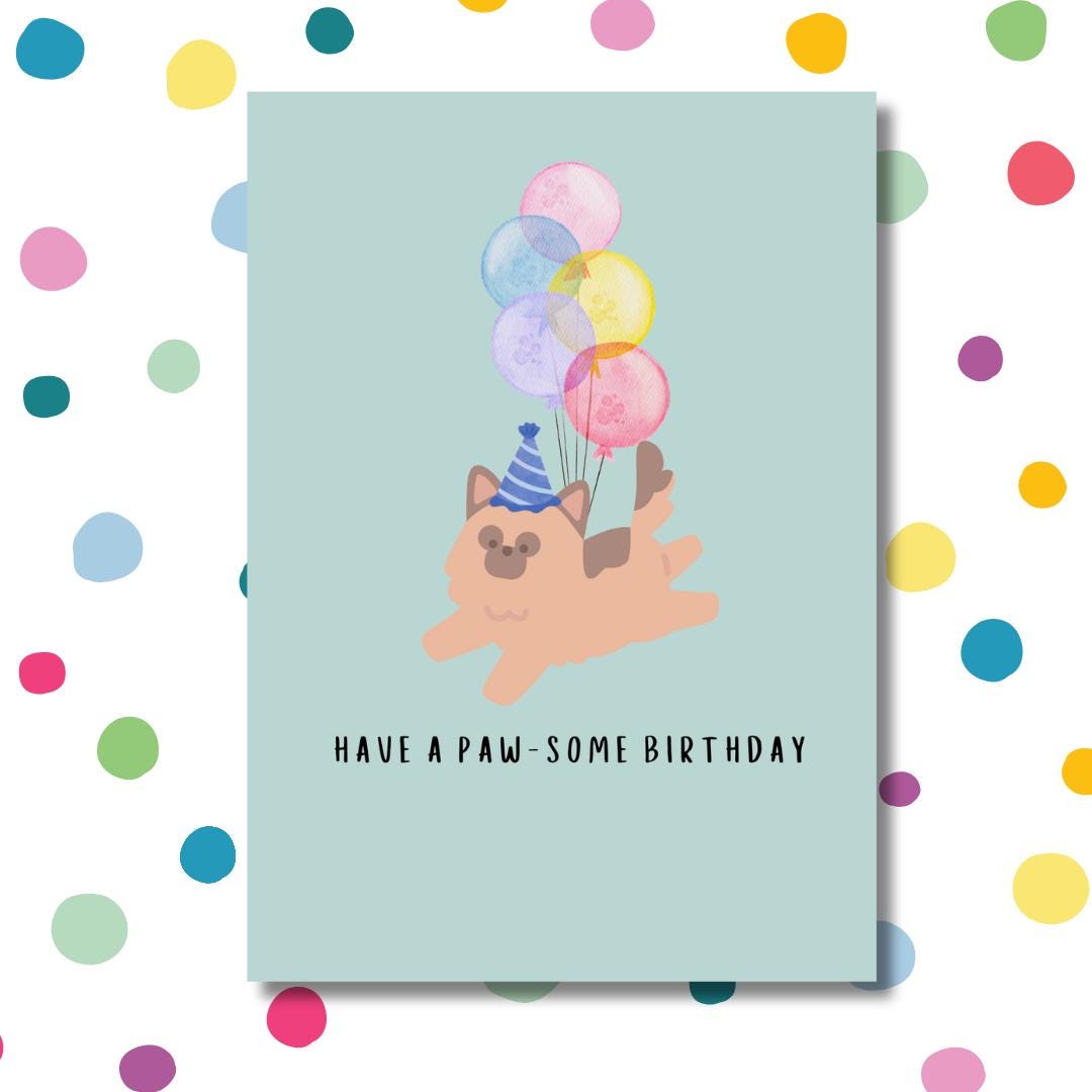 Have A Pawsome Birthday Printable Card, Dog Lover, German Shepherd ...