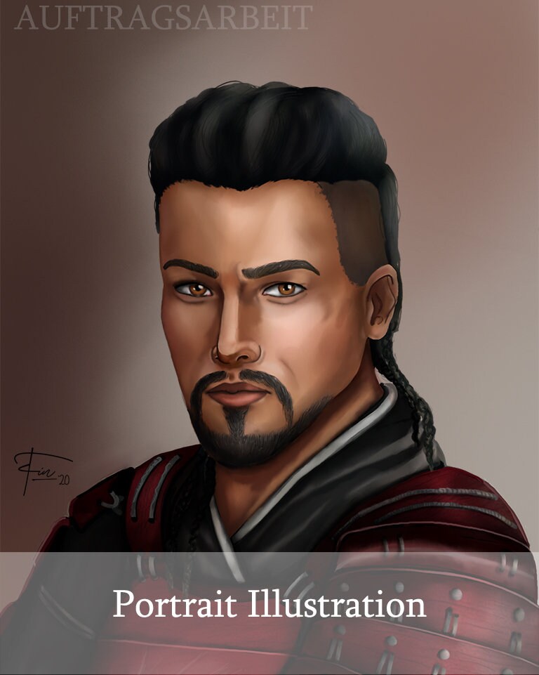 Character Illustration Portrait DnD DSA The Dark Eye | Etsy