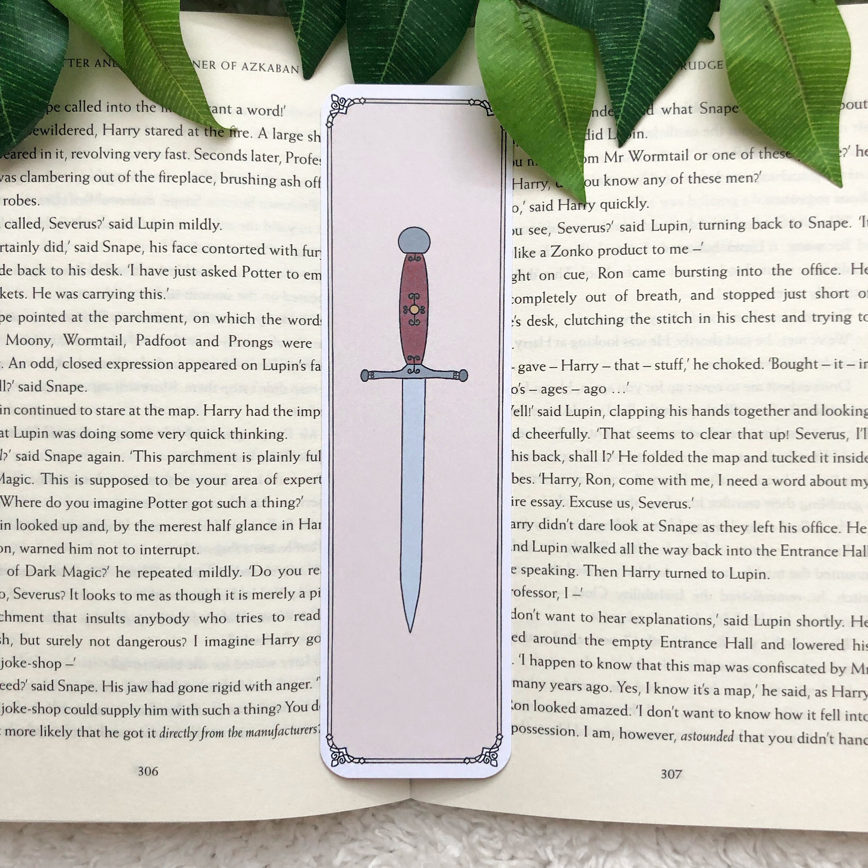 Dagger bookmark fantasy sword bookmark book lover gift | Etsy