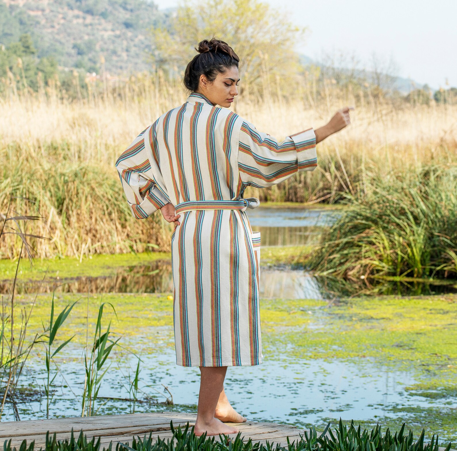 Unique Colors Timeless Robe Guest Robe Hammam Bath Robe | Etsy