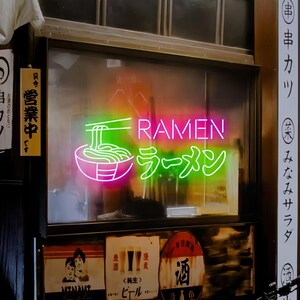 Ramen Neon Sign Anime Neon Sign Japanese Neon Sign Neon Light Anime ...