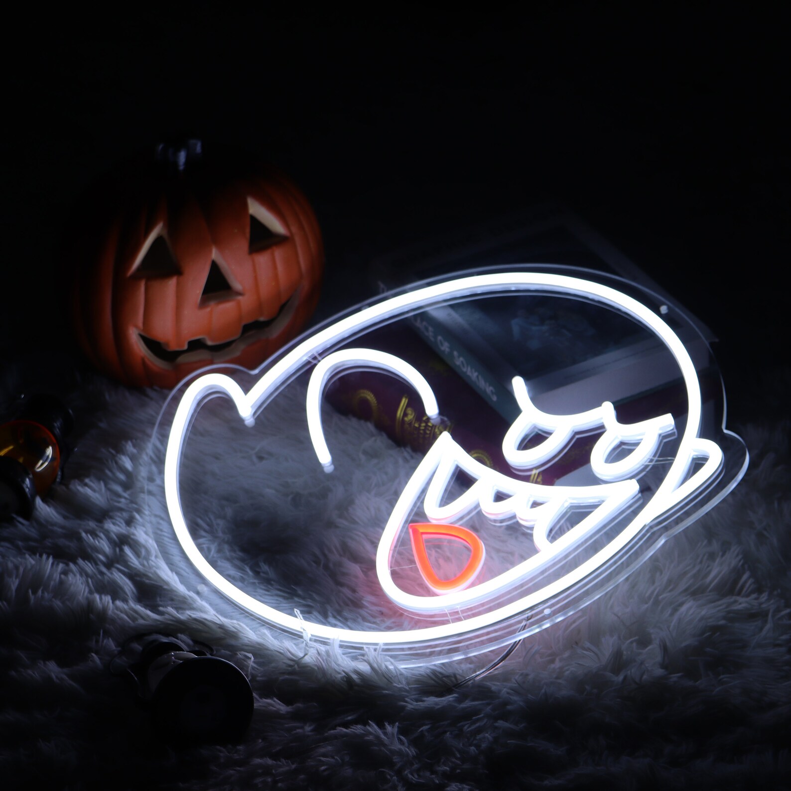Anime Boo Neon Sign Neon Light Sign Bedroom Game Room Wall - Etsy