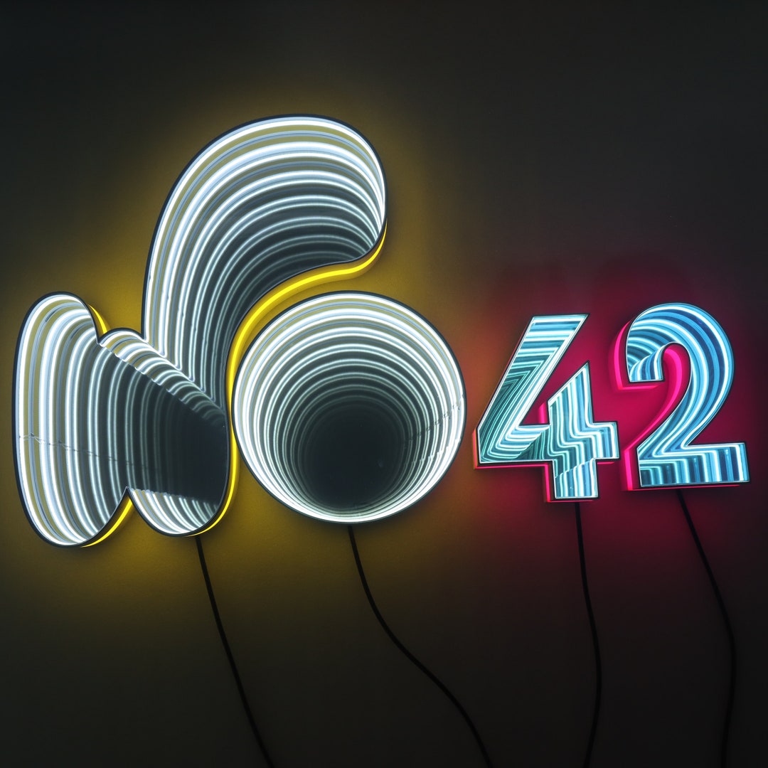 Personalized Custom 3D Business Infinity Mirror Sign - Etsy