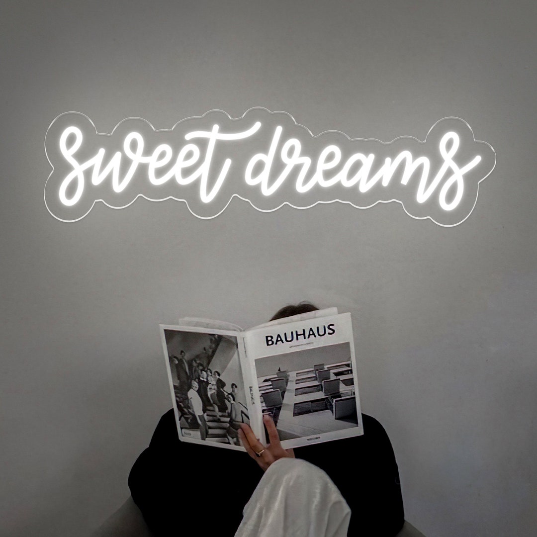 Sweet Dreams LED Neon Sign Light Custom Led Sign Home Decor Neon Sign ...